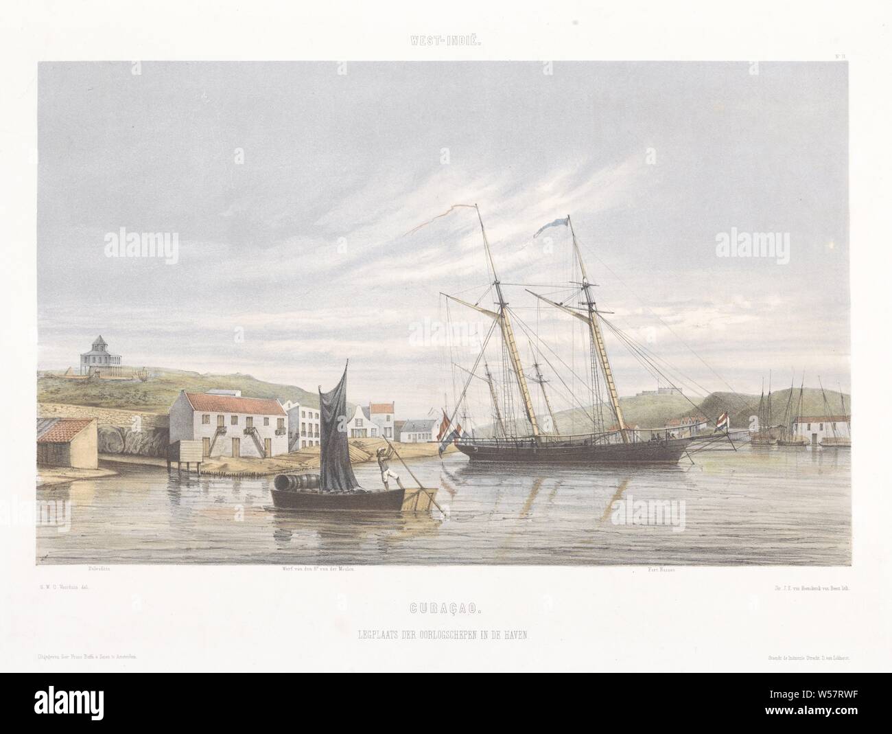 Mooring place for warships in the harbor of Curaçao Gezigten from ...
