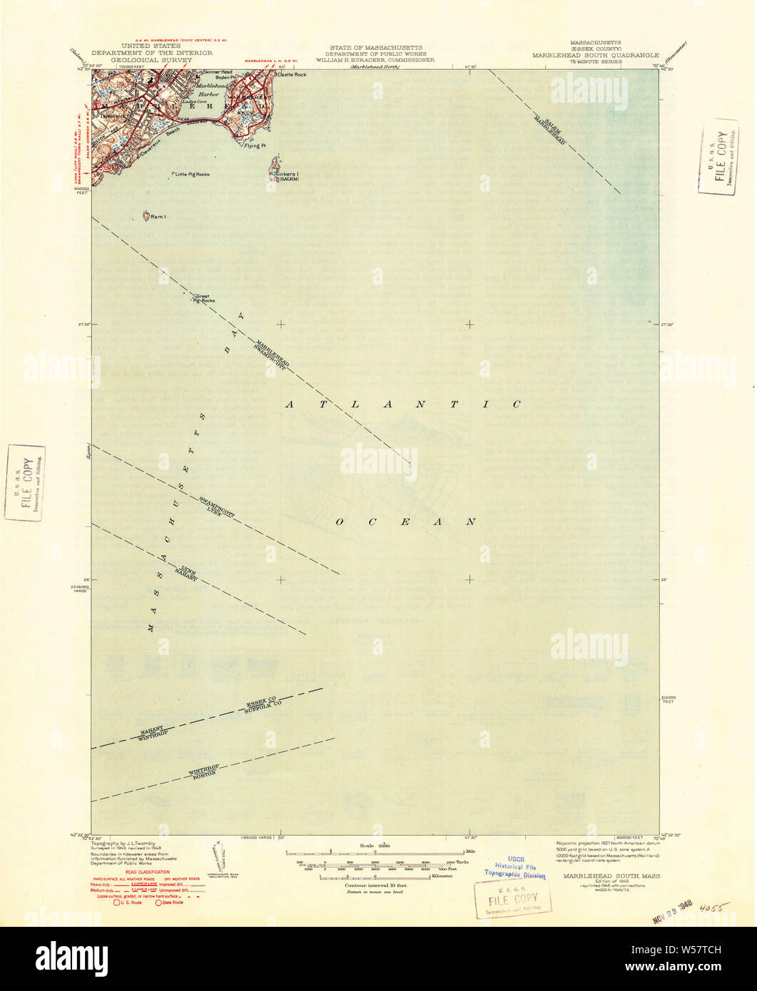 Map of marblehead hi-res stock photography and images - Alamy