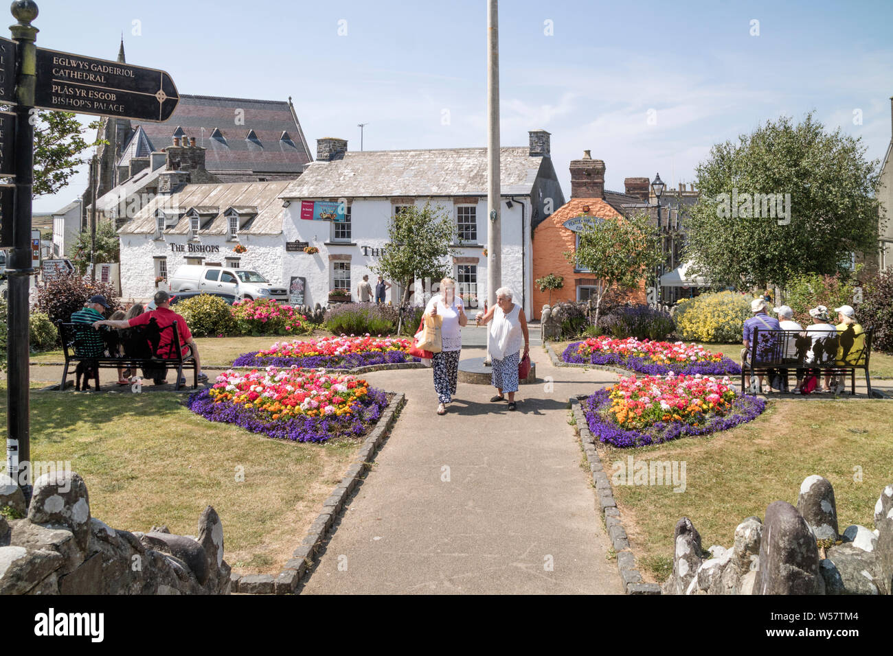 St Davids city centre, Pembrokeshire, Wales, UK Stock Photo - Alamy