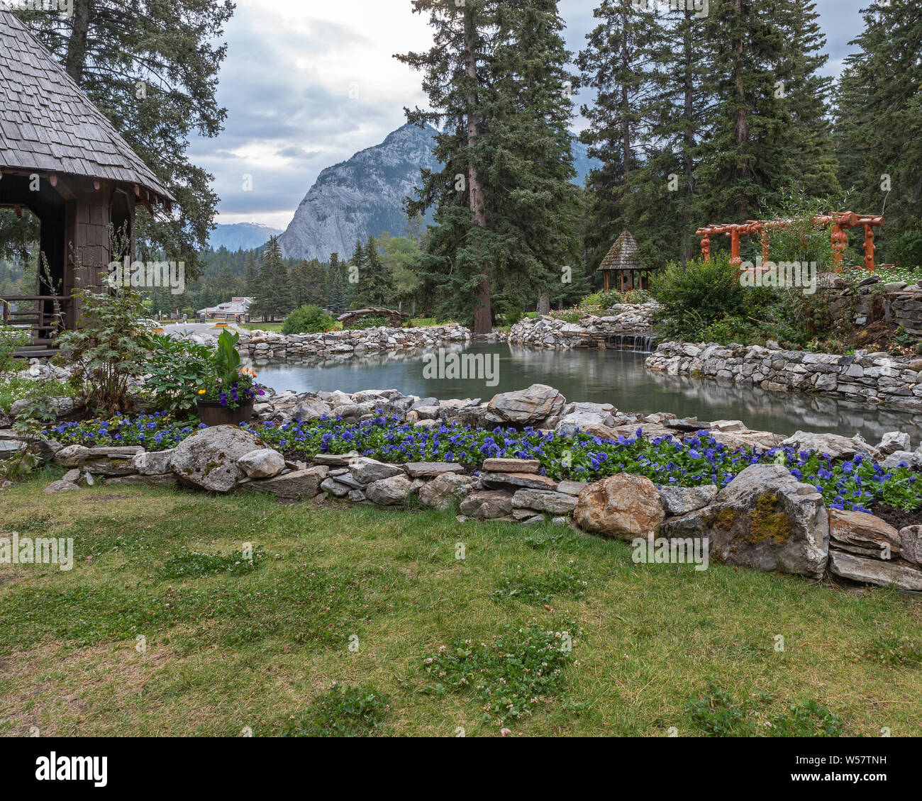 The Cascade Rock Gardens on the Grounds of the Administrative Building ...