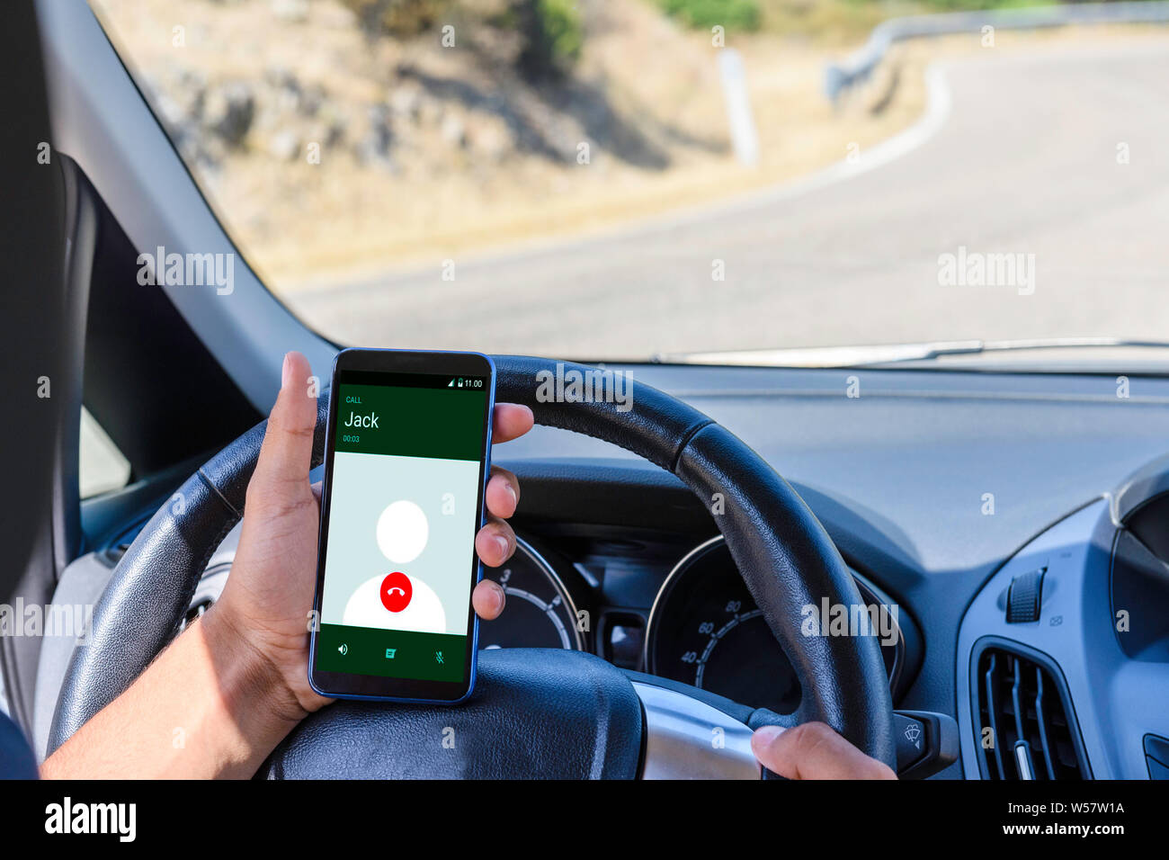 Dangerous multitasking hi-res stock photography and images - Alamy