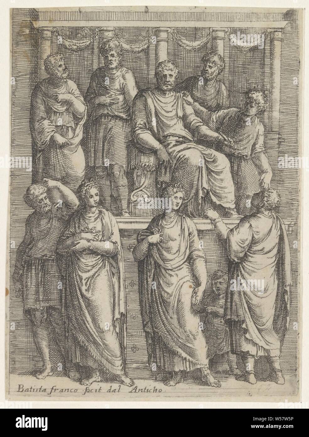Judge giving a judgment History of Emperor Trajan (series title), A ...