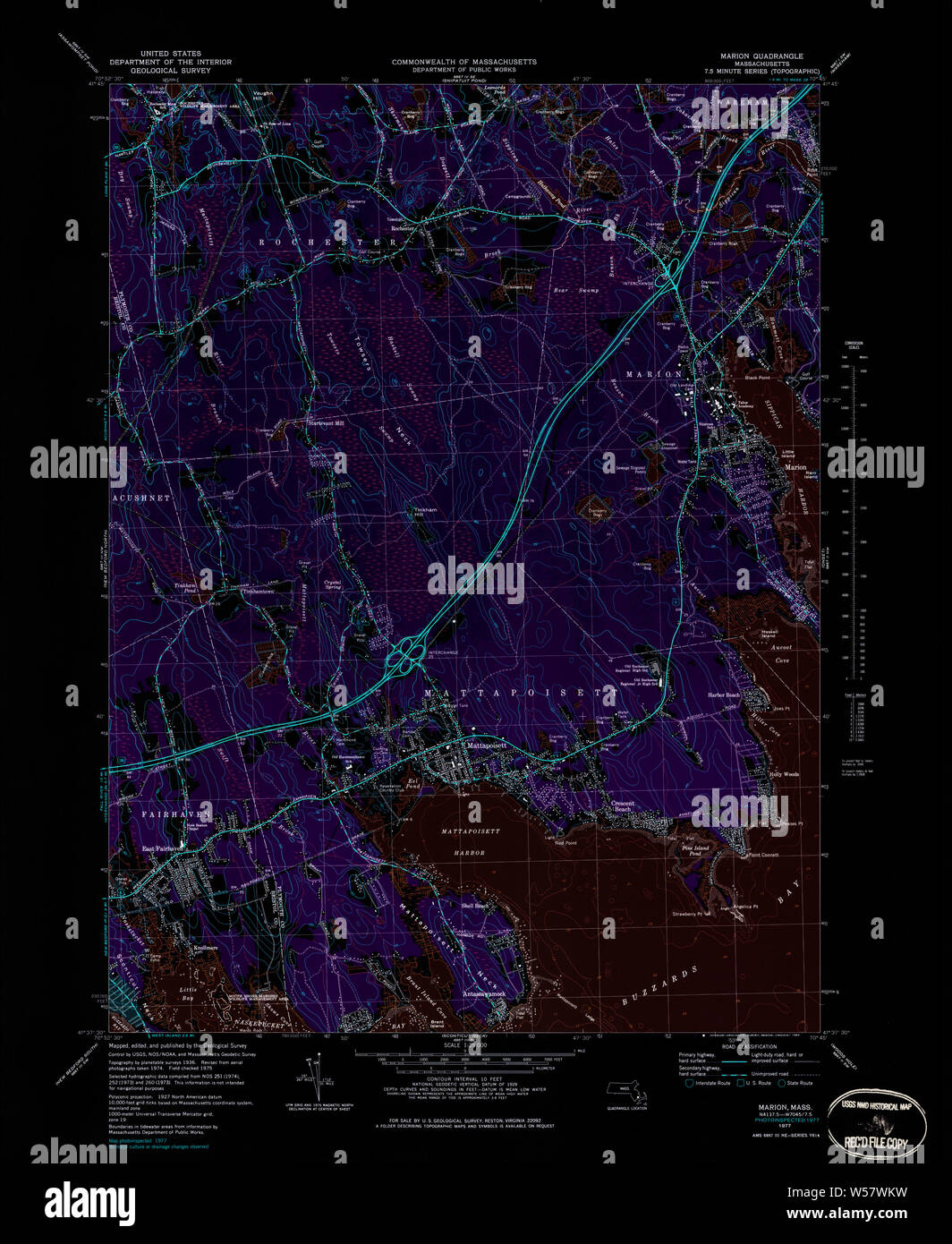 Marion massachusetts map hi-res stock photography and images - Alamy