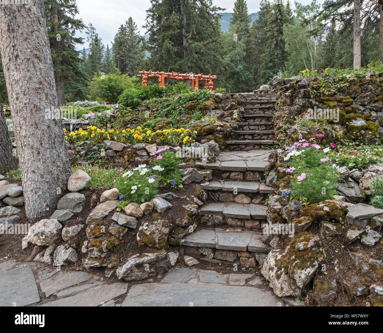 Cascade Gardens Banff Canada High Resolution Stock Photography and ...