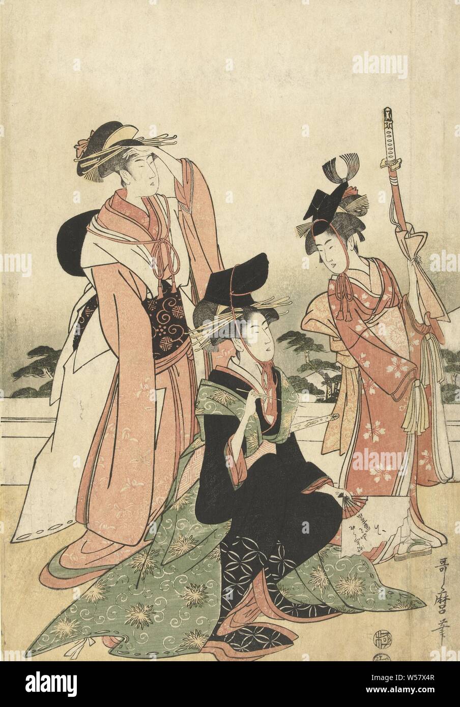 Kneeling courtesan hi-res stock photography and images - Alamy