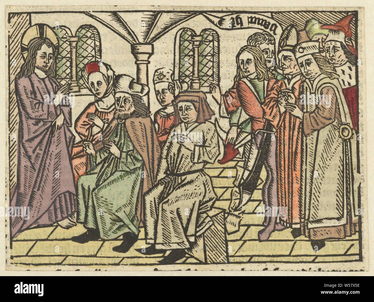 Christ preaching, Christ speaking in front of a group of people, Christ ...