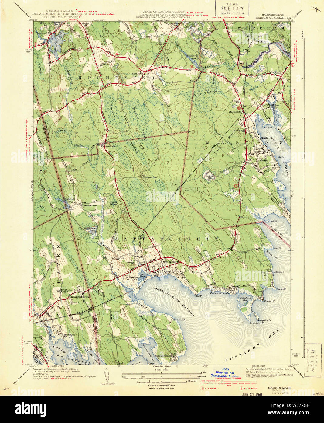 Marion massachusetts map hi-res stock photography and images - Alamy