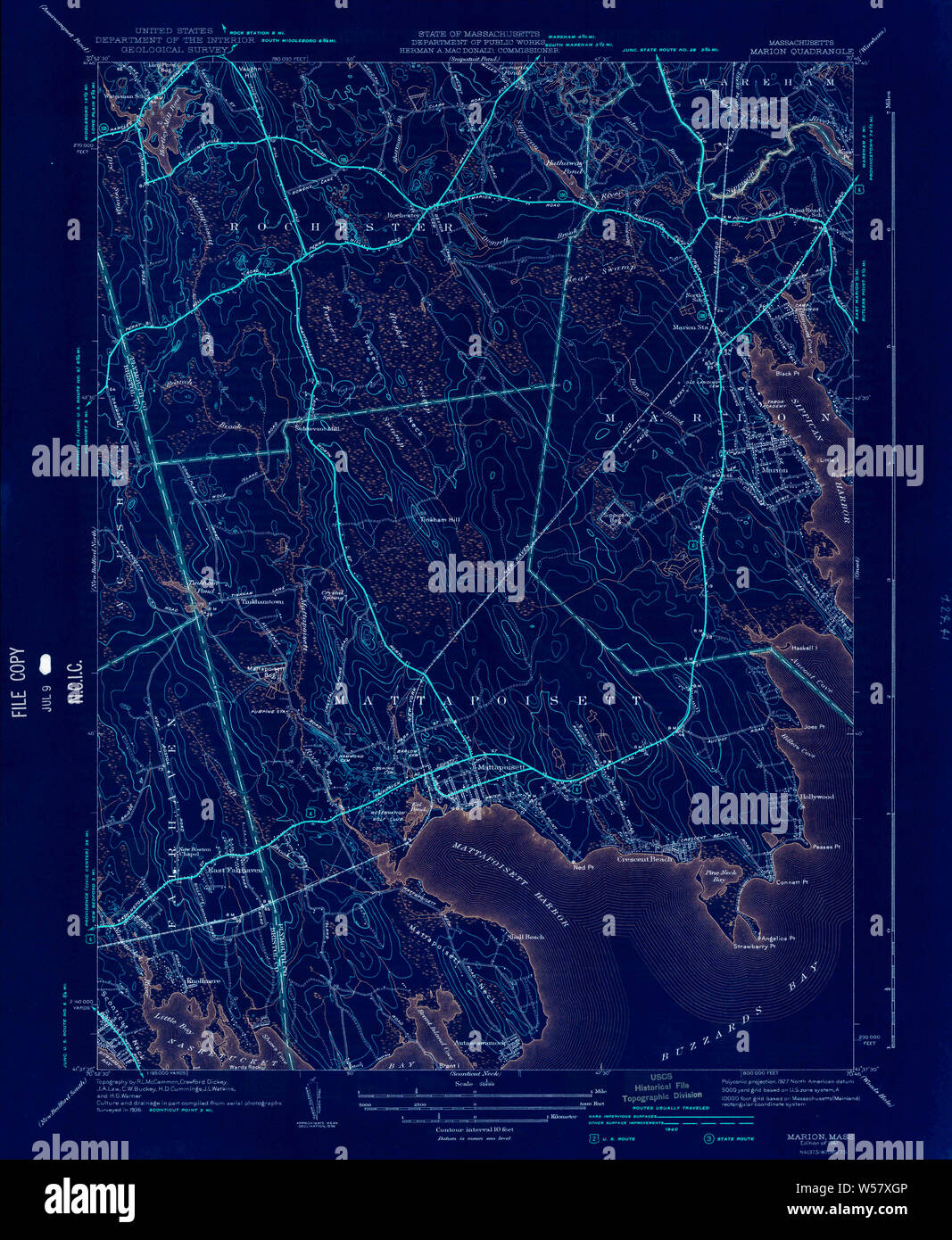 Marion massachusetts map hi-res stock photography and images - Alamy