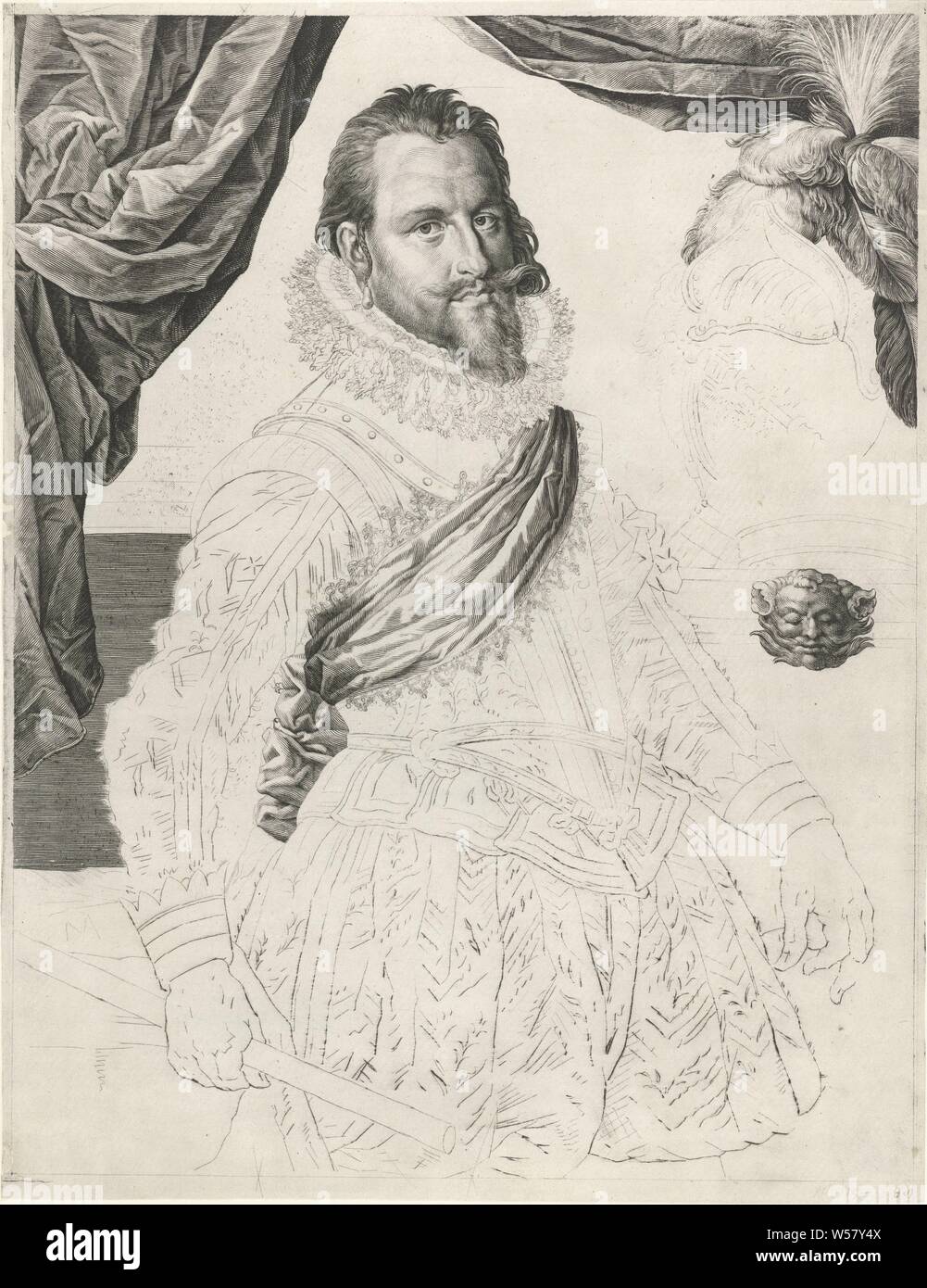 Portrait of King Christian IV of Denmark and Norway, Portrait of ...