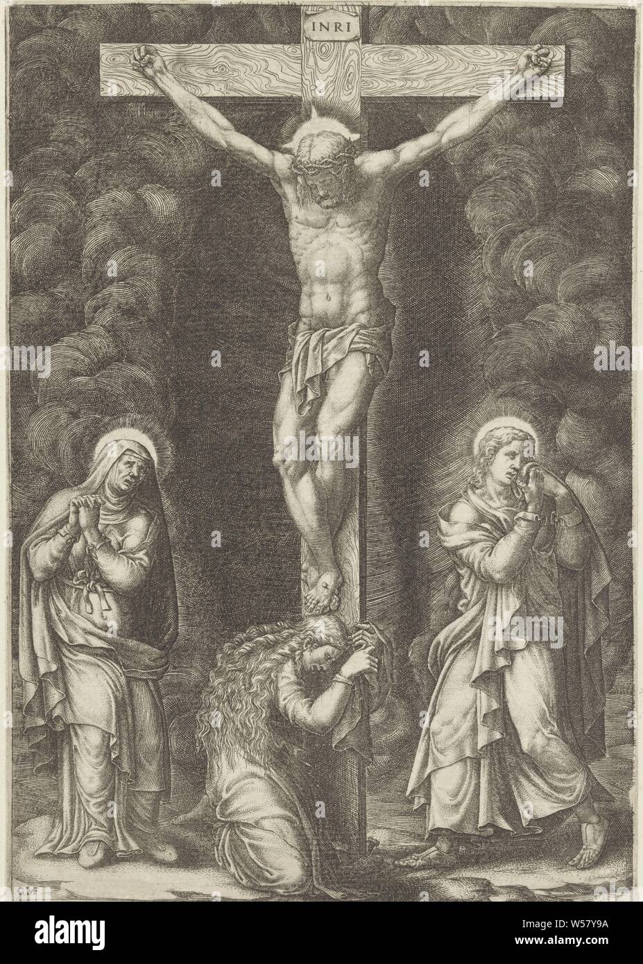Crucifixion of Christ, Crucifixion of Christ on Calvary. Christ hangs ...