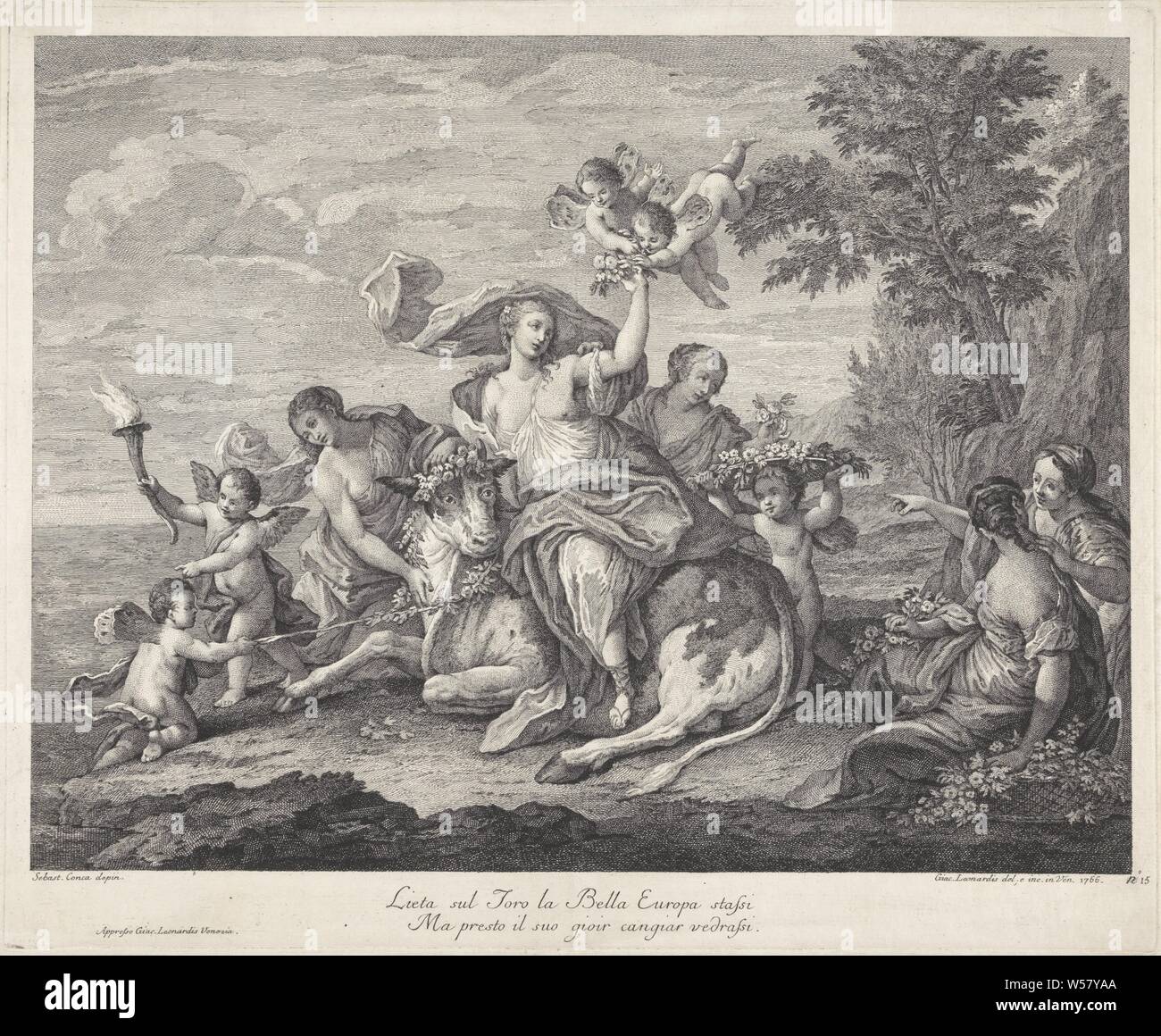 Jupiter and Europe Lieta sul toro la Bella Europe stassi / Ma presto il ...