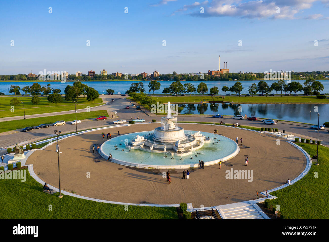 Detroit, Michigan - The James Scott Memorial Fountain on Belle Isle ...