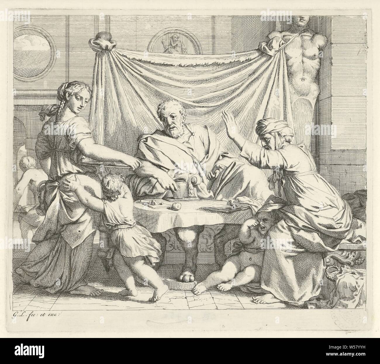 Abraham and Sara at the table Scenes from Genesis (series title ...