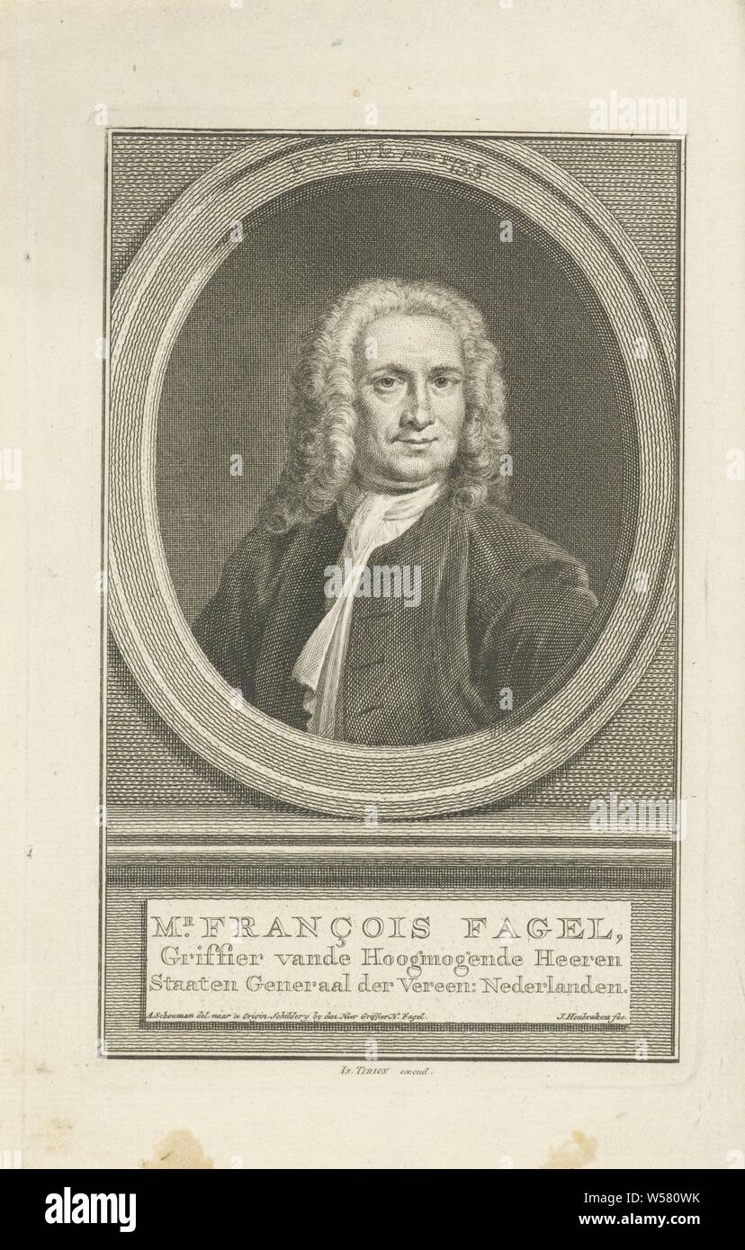 Portrait of François Fagel Mr. François Fagel (title on object), Bust ...