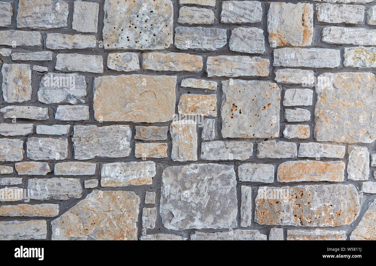 Seamless wall texture with gray stones in form of rectangle Stock Photo ...