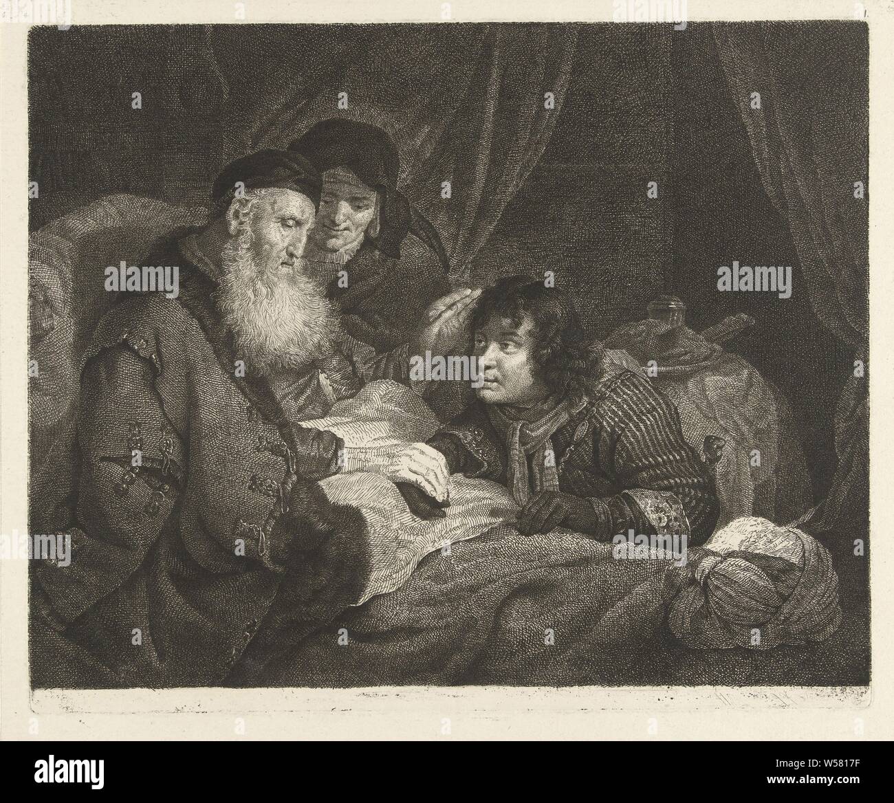 Isaac blessing jacob who disguised hi-res stock photography and images ...