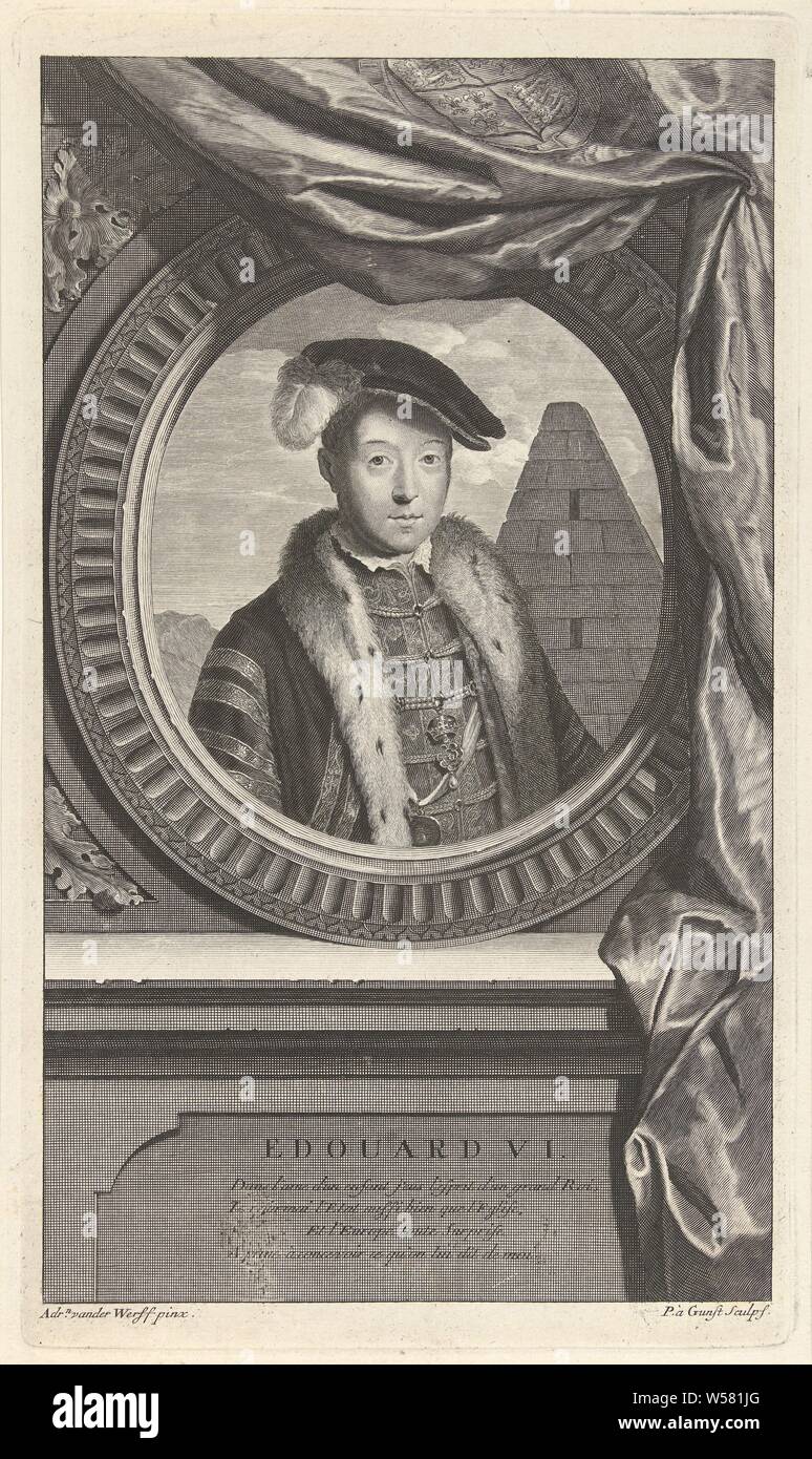 Portrait of King Edward VI of England, Edward VI, King of England. In ...