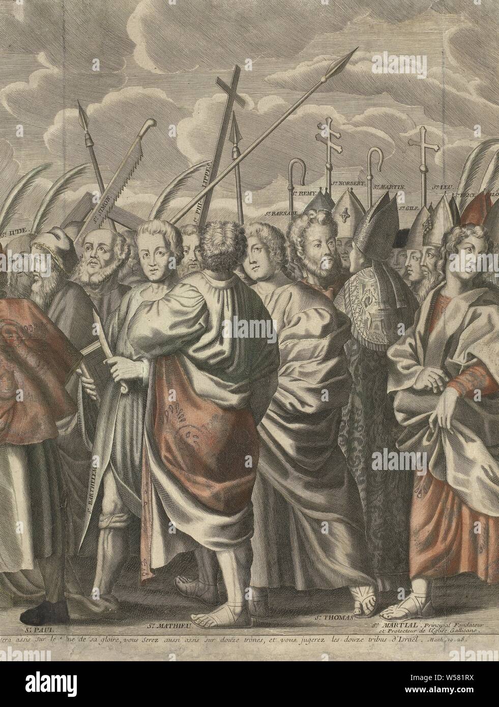 Triumphal procession of Christ with figures from the Old and New ...