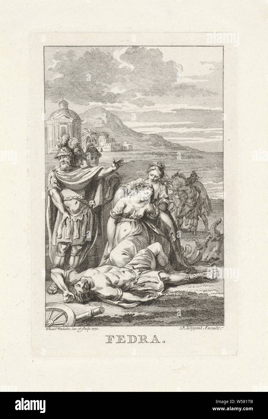 Title page for: Jean Baptiste Racine, 'Fedra', 1770, Theseus and two ...