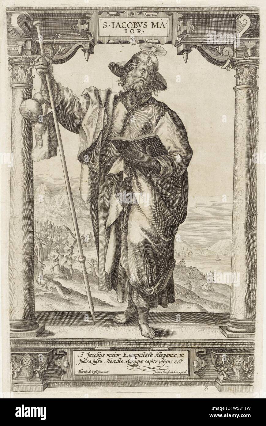 Saint James the Greater S. Iacobvs Maior (title on object) Christ and ...