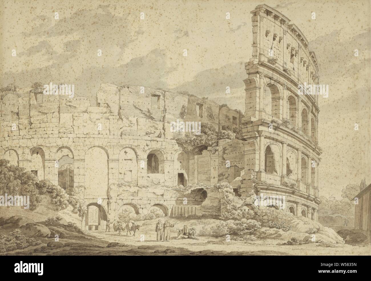 The Colosseum in Rome The Colosseum in Rome, Drawing from a group of ...