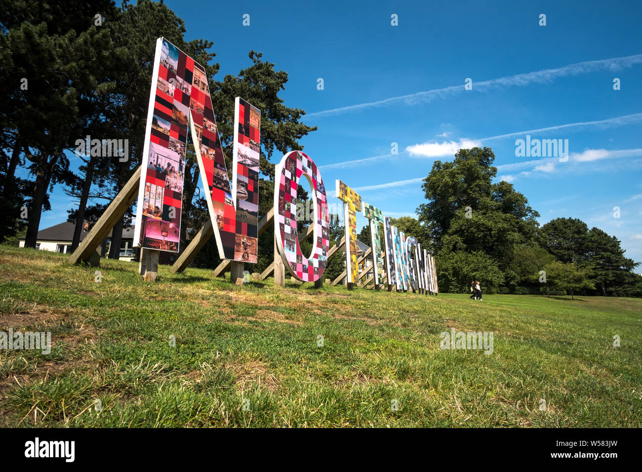 Nottingham UK 07/24/2019 University campus name sign Stock Photo - Alamy