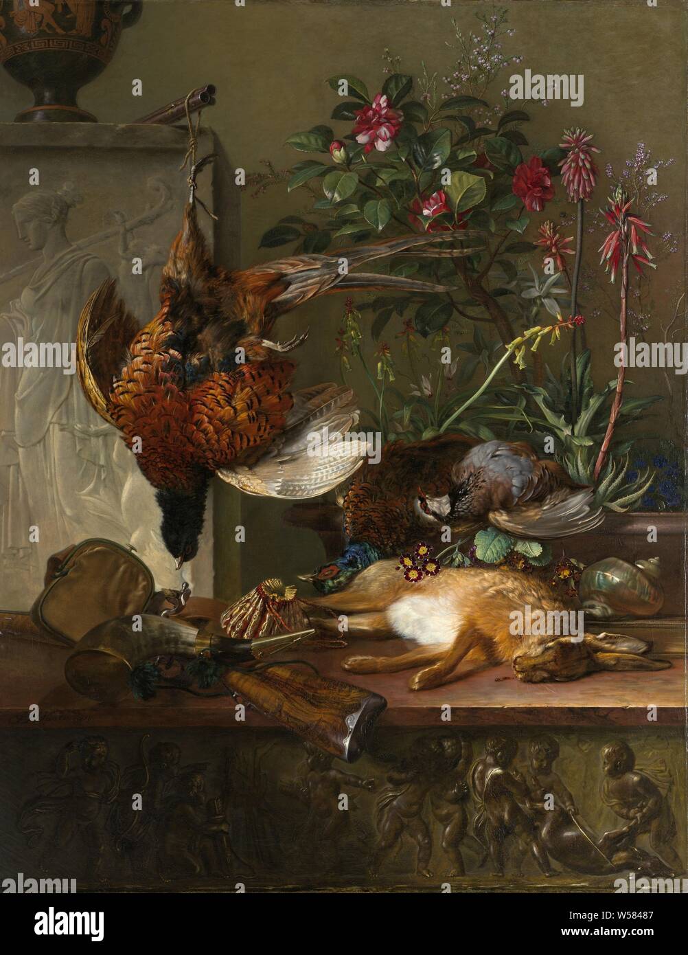 Still Life with Game and a Greek Stele: Allegory of Autumn Still life ...