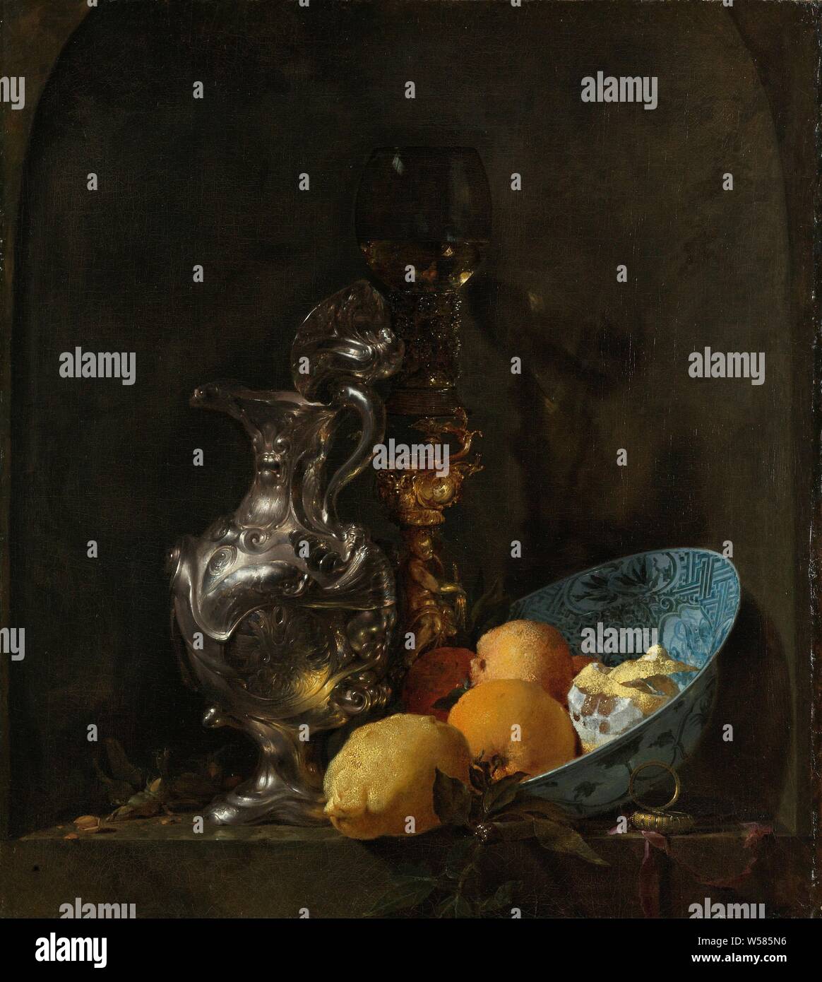 Still Life with a Silver Jug and a Porcelain Bowl Still Life with a ...