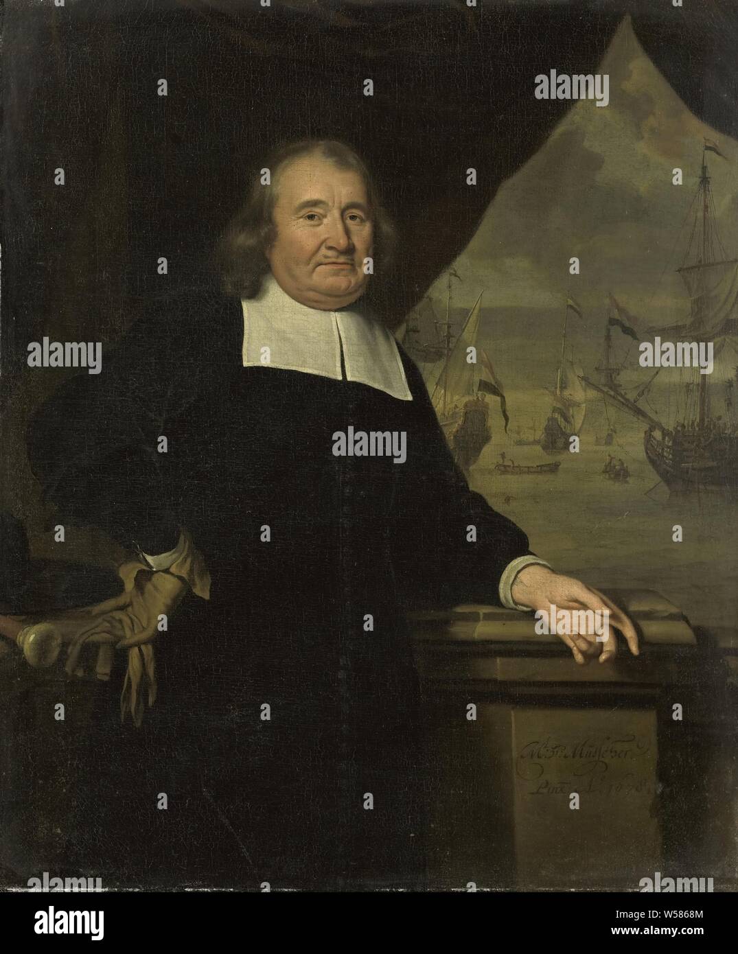 Portrait of a captain or ship-owner, Portrait of a captain or shipowner ...