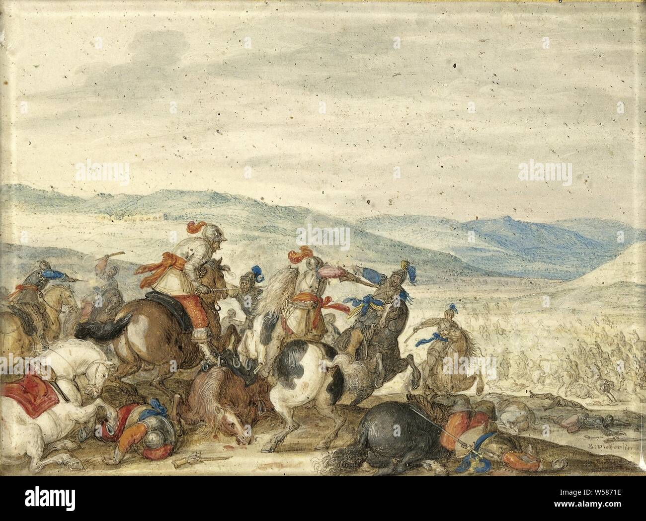 Cavalry skirmish mountainous landscape hi-res stock photography and ...