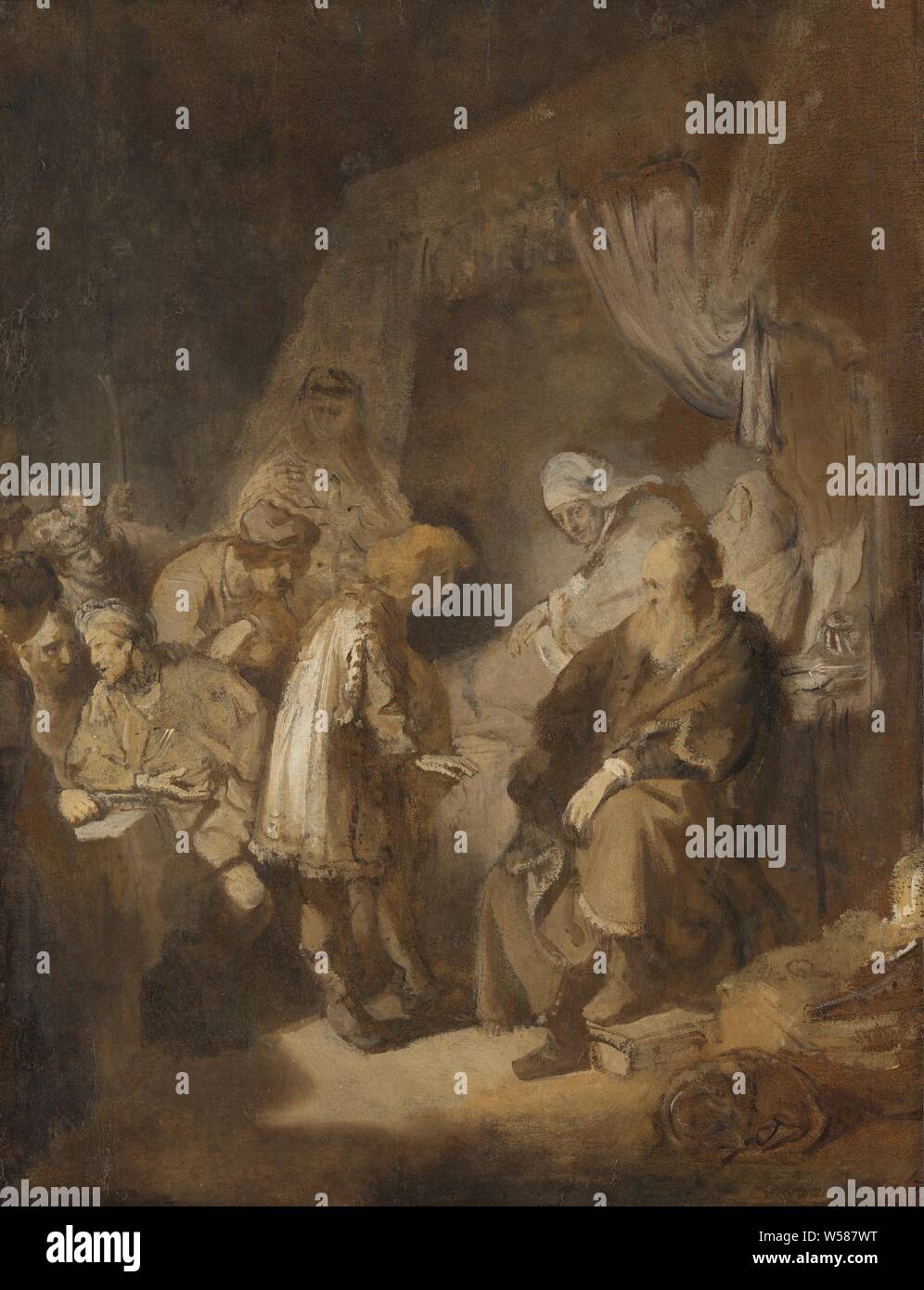 Joseph telling his dreams, Joseph tells his parents and his brothers ...