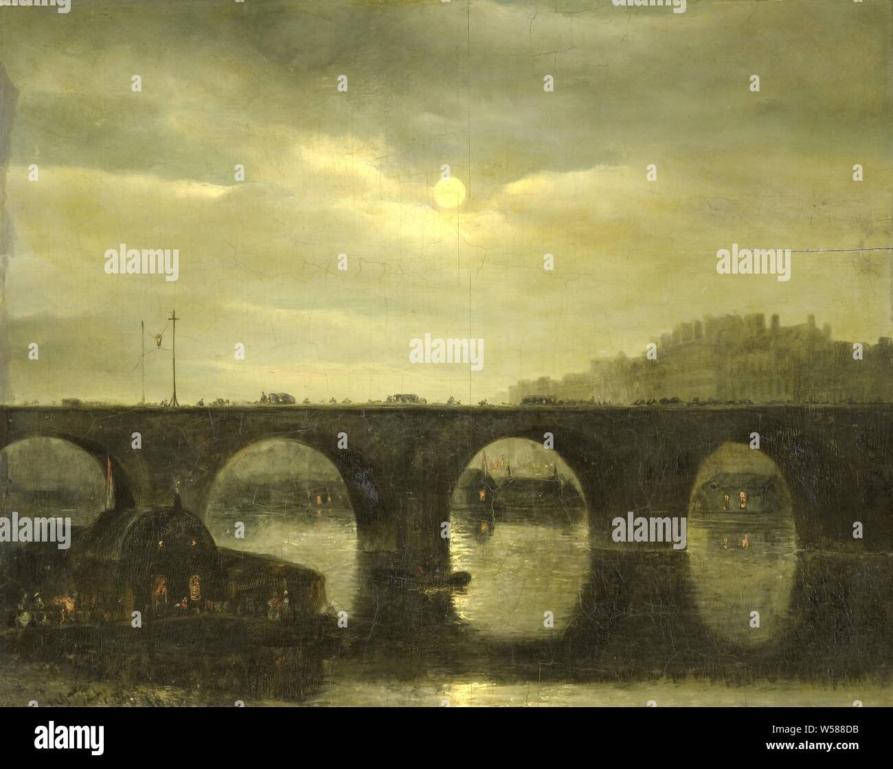 Moonlight over paris hi-res stock photography and images - Alamy