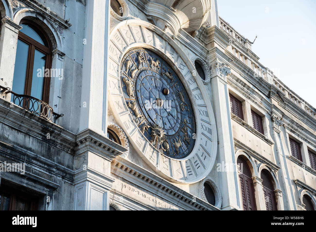 Clock Tower (Torre dell Orologio) At San Marco Square In Venice, Italy ...
