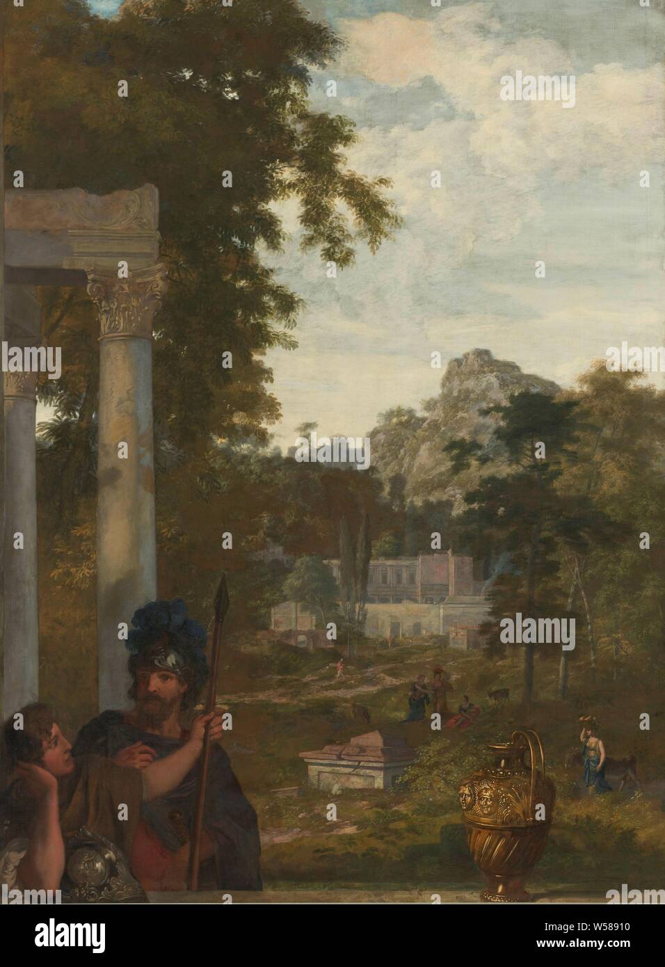 Roman ruins landscape with pillars hi-res stock photography and images ...