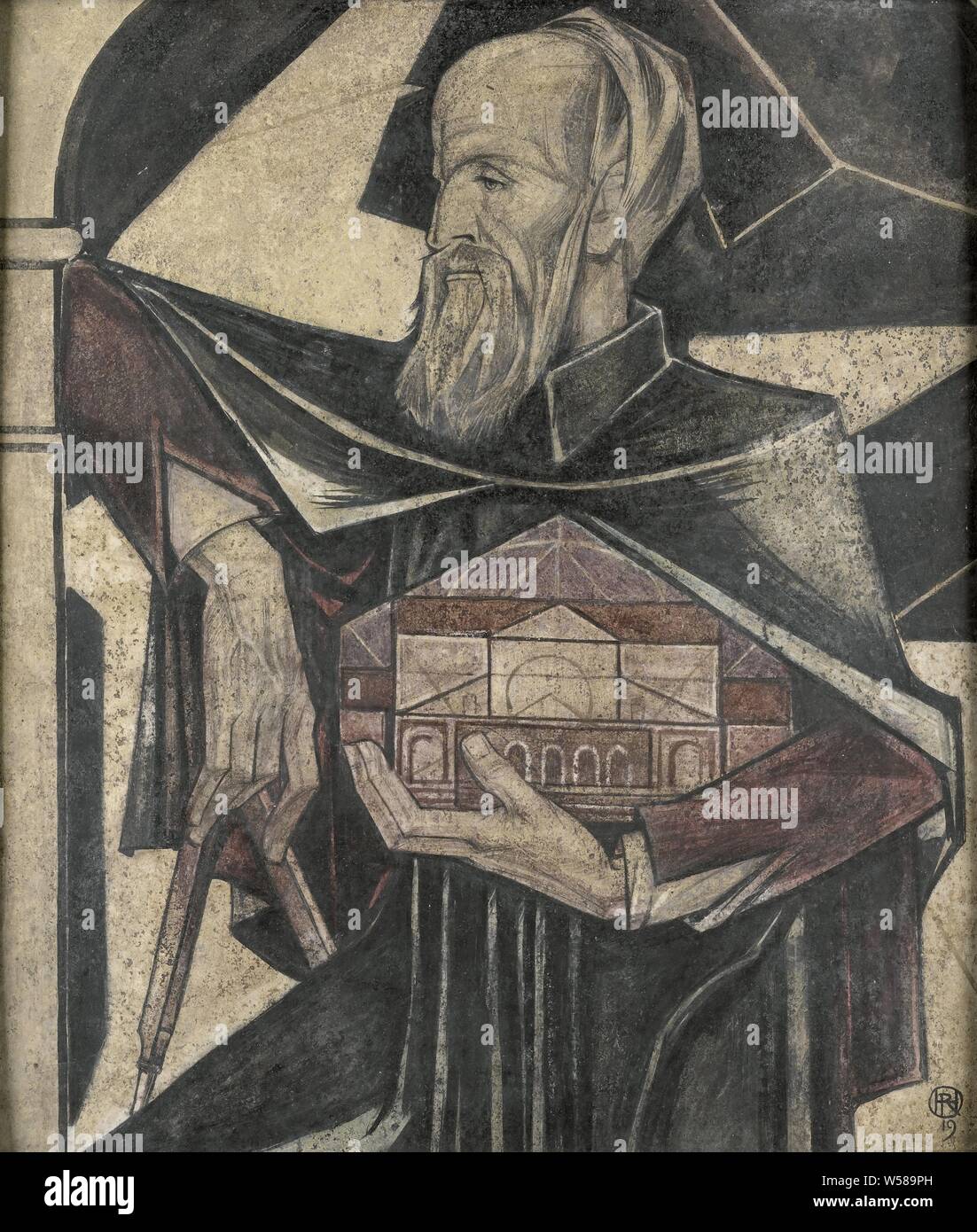 Solomon building temple painting hi-res stock photography and images ...