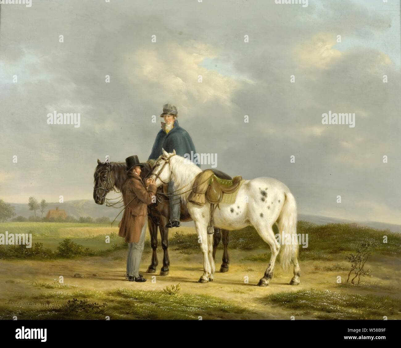 Man standing next horse hi-res stock photography and images - Alamy