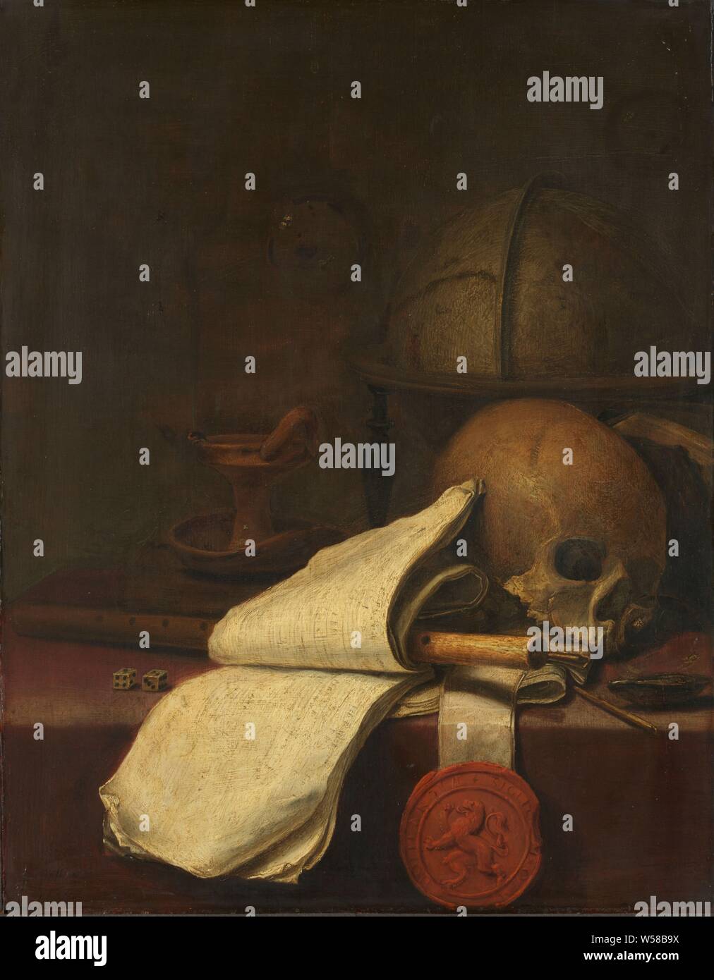 Vanitas Still Life Vanitas still life, Vanitas still life. On a table ...