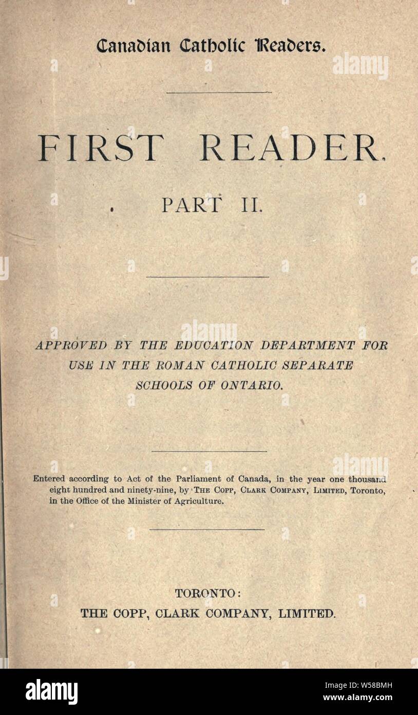 Canadian catholic readers hi-res stock photography and images - Alamy