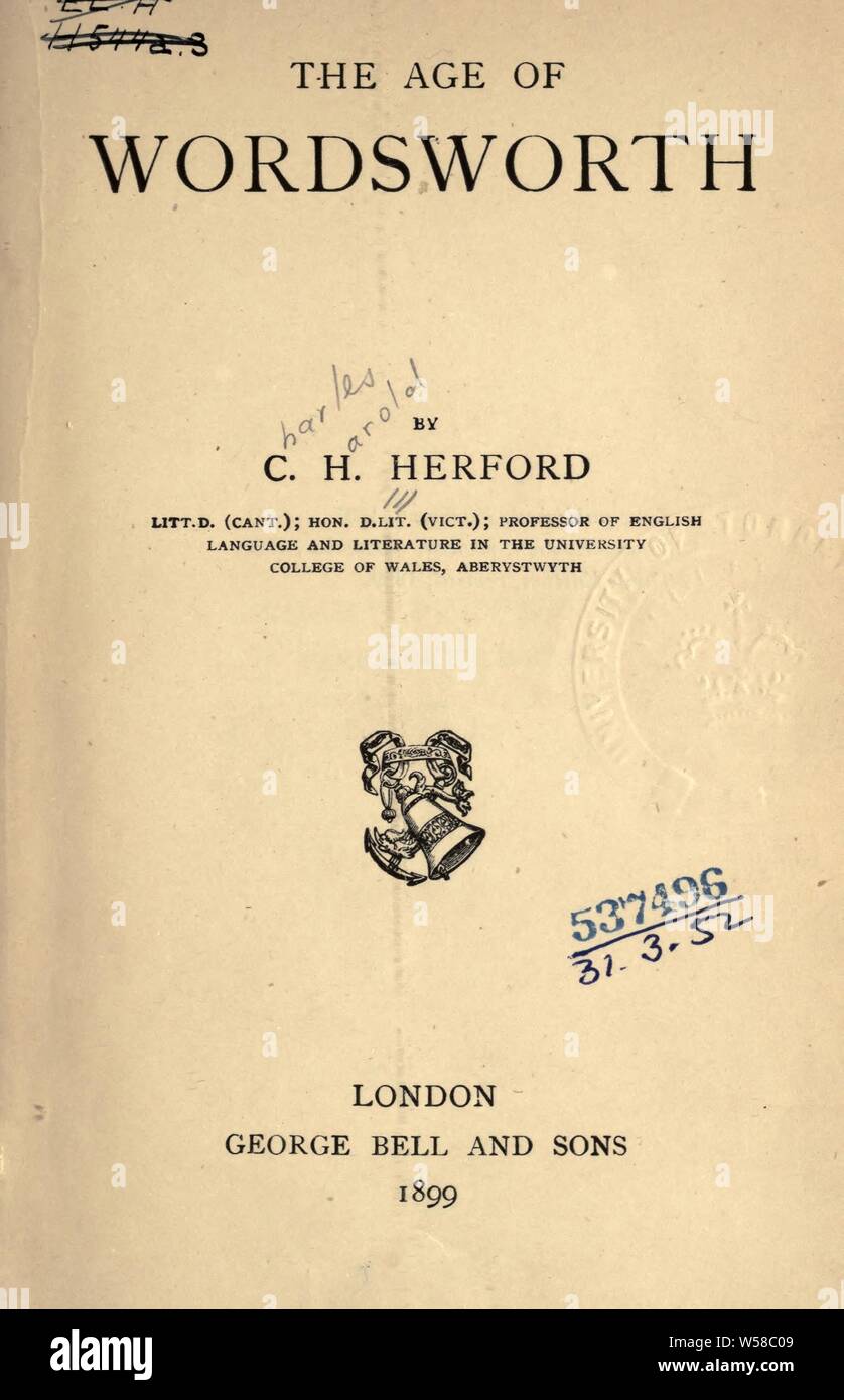 Charles wordsworth hi-res stock photography and images - Alamy