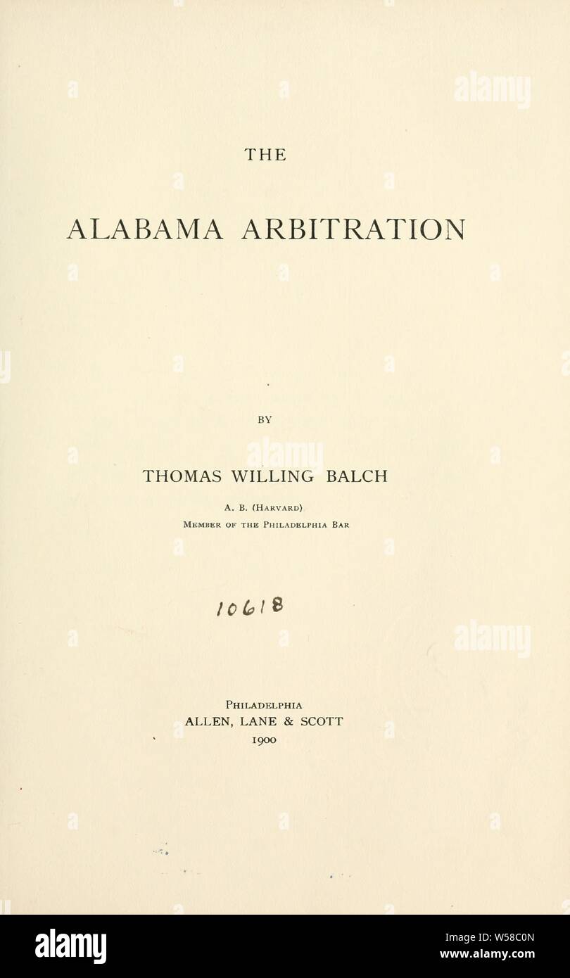 Thomas balch hi-res stock photography and images - Alamy