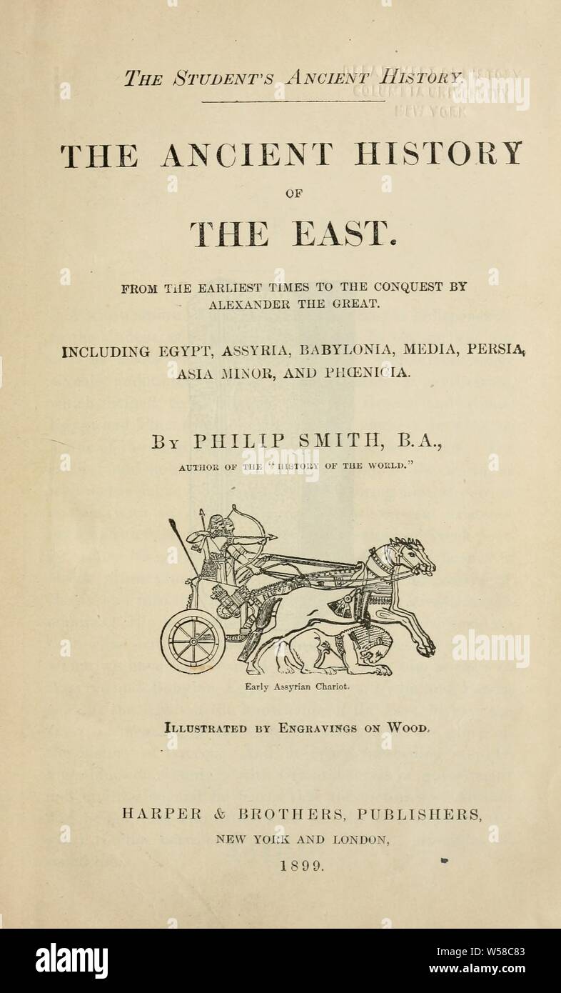 The ancient history of the East, from the earliest times to the ...
