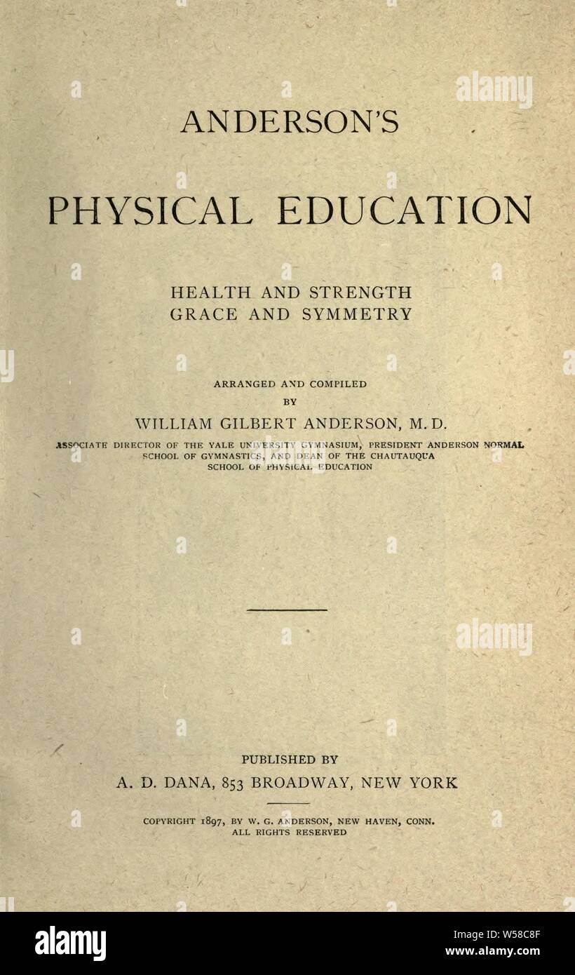 Andersons physical education hi-res stock photography and images - Alamy