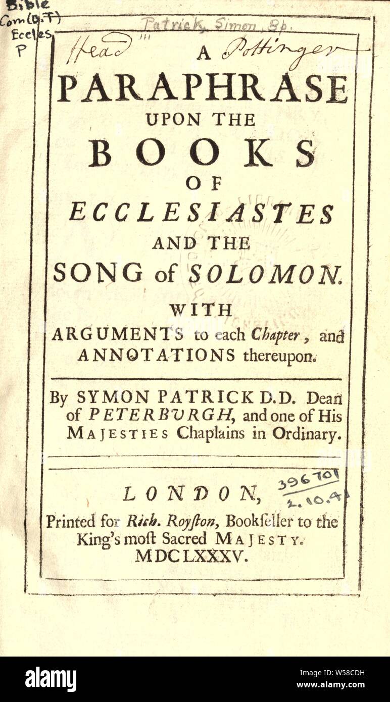 Song of solomon hi-res stock photography and images - Alamy