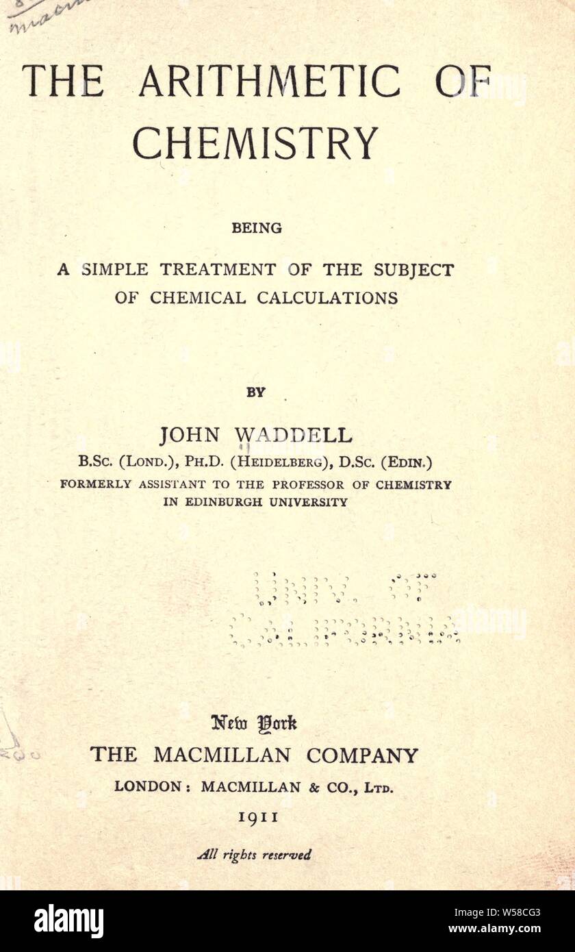 Chemical calculations hi-res stock photography and images - Alamy