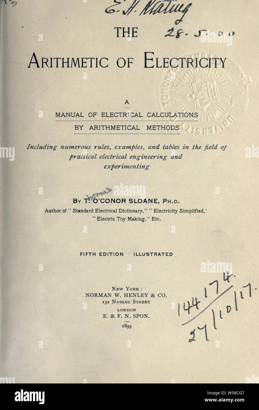 Electrical calculations hi-res stock photography and images - Alamy