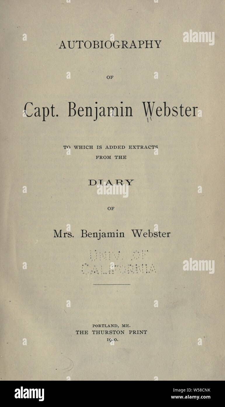 Capt benjamin webster hi-res stock photography and images - Alamy