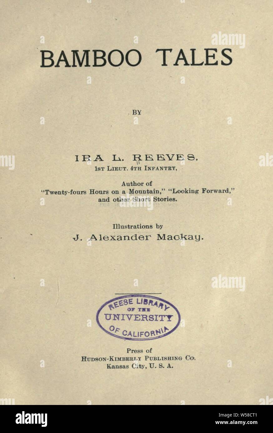 Bamboo tales : Reeves, Ira Louis, 1872-1939 Stock Photo - Alamy