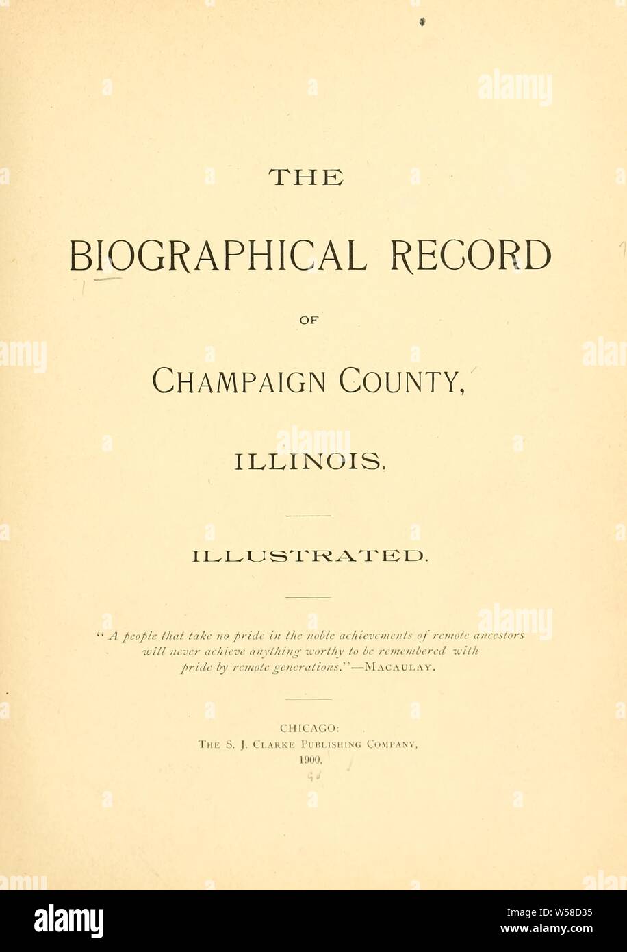 The biographical record of Champaign County Ill. .. : S.J. Clarke ...