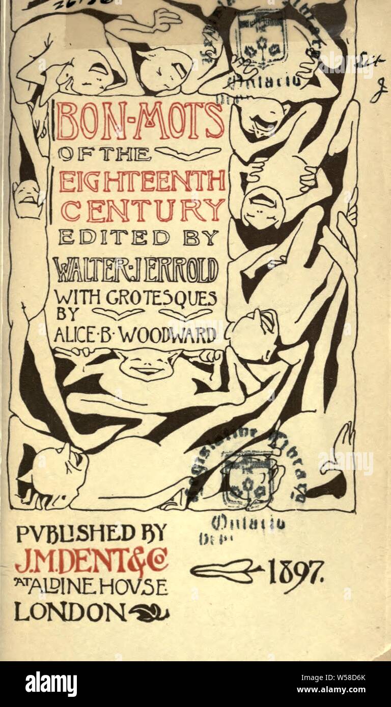 Bon-mots of the eighteenth century : Woodward, Alice B Stock Photo - Alamy