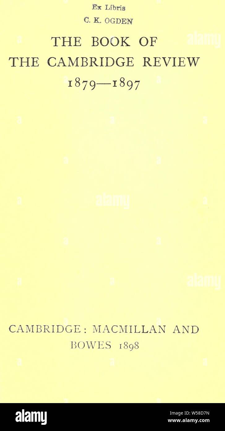 Cambridge review hi-res stock photography and images - Alamy